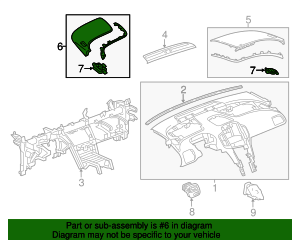 22886841 - Urban Driver Side Instrument Panel Upper Trim Panel 2013 ...