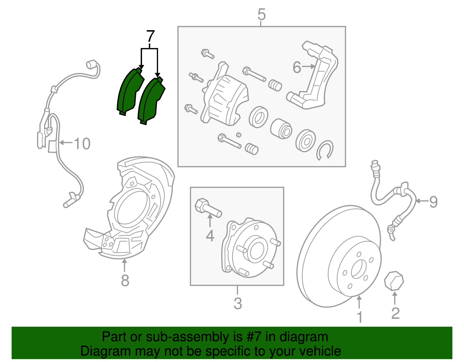 04465-0R031 - Disc Brake Pad Set Front 2016-2018 Toyota RAV4 | Longo ...