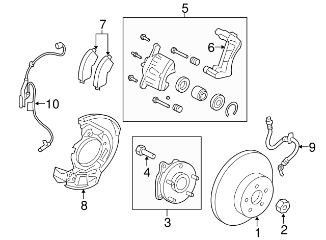 2016-2018 Toyota RAV4 Disc Brake Pad Set Front 04465-0R031 | American ...