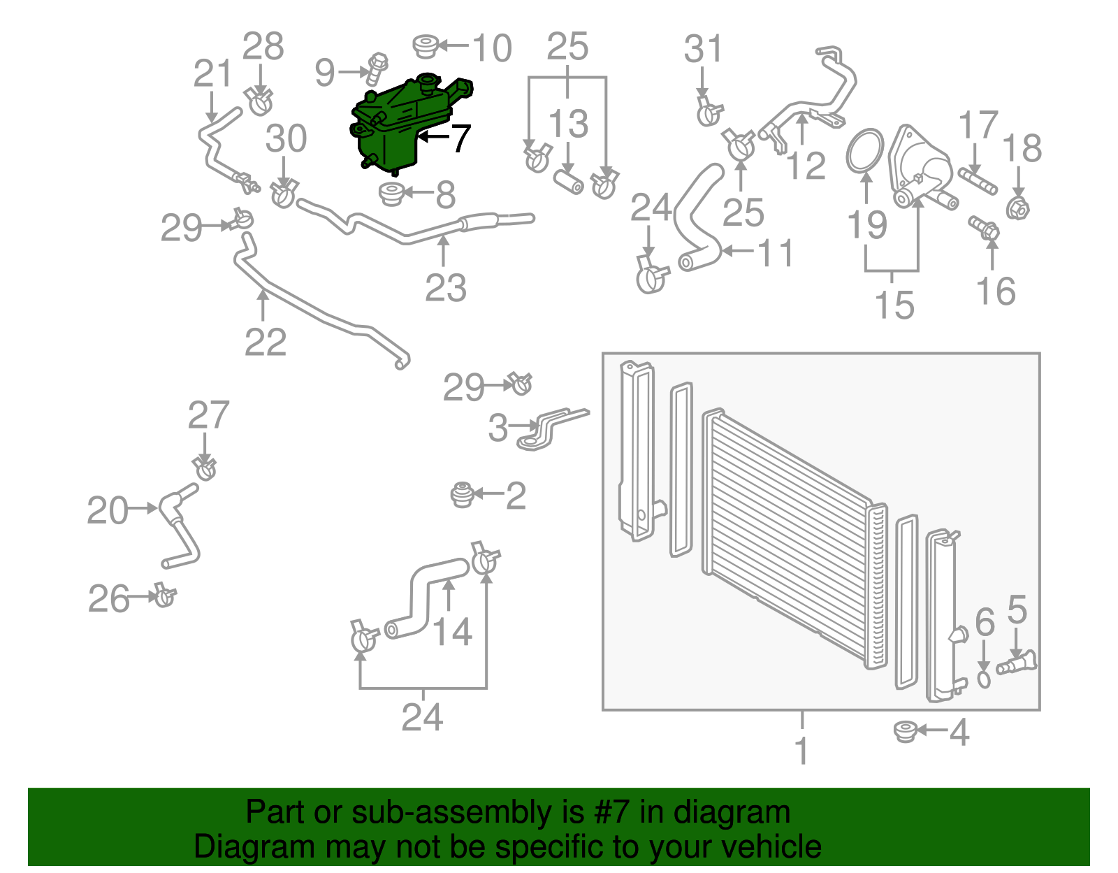2010-2017 Toyota Expansion Tank 16480-28080 | Toyota Parts Center
