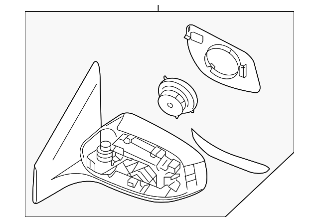 2016-2019 Nissan Sentra Mirror Assembly - Driver's Side (LH) 96302 ...