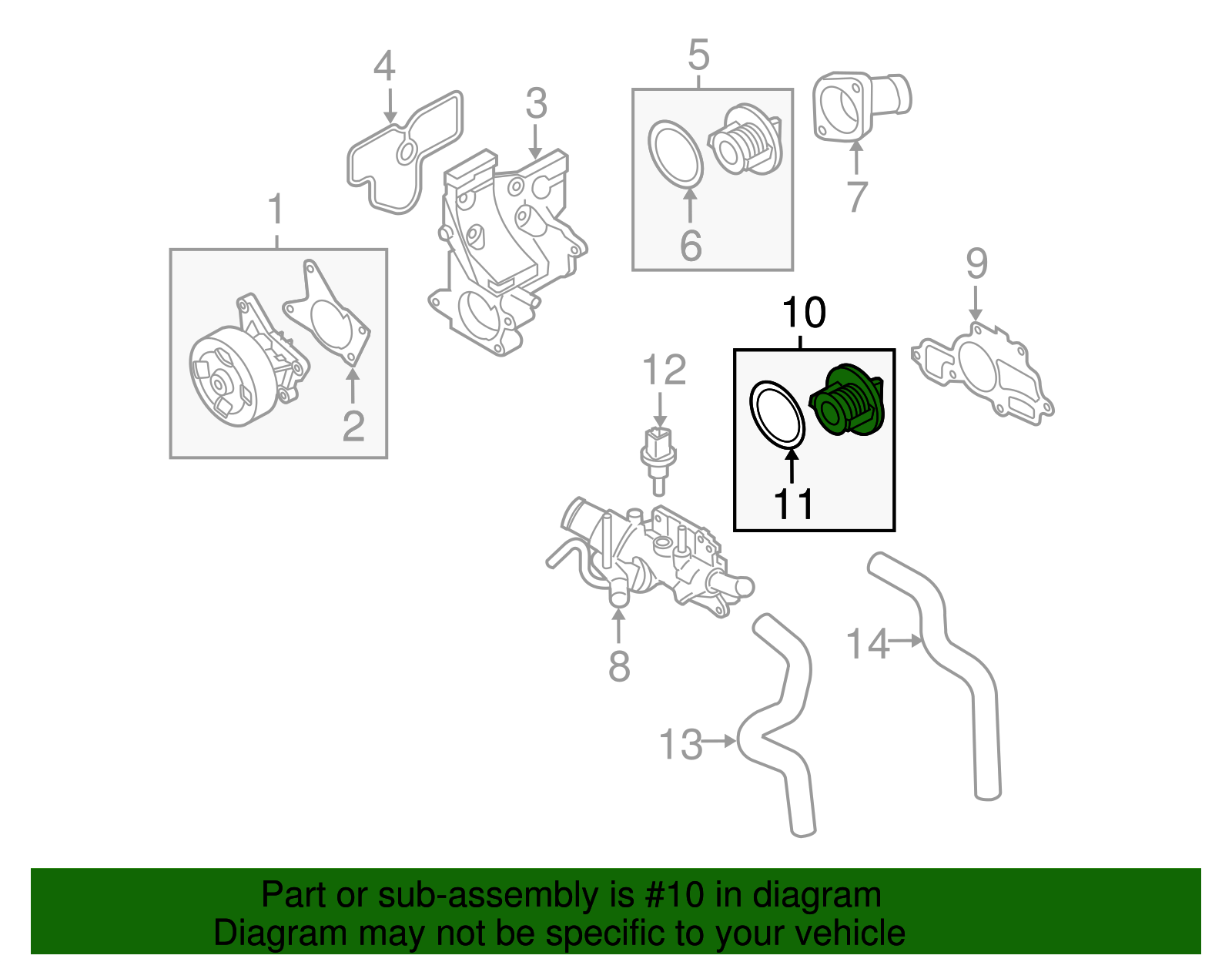 21230-6N20A - Water Valve - 2000-2015 Nissan | Nissan OEM Parts Direct