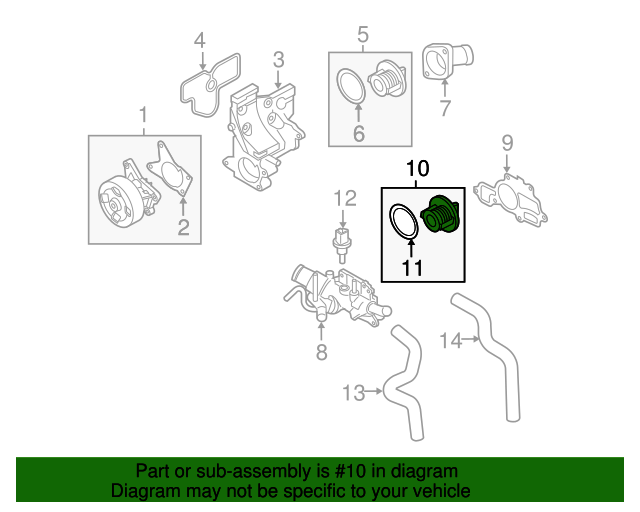 21230-6N20A | Nissan Valve Assy-Water Control - Genuine OEM ...