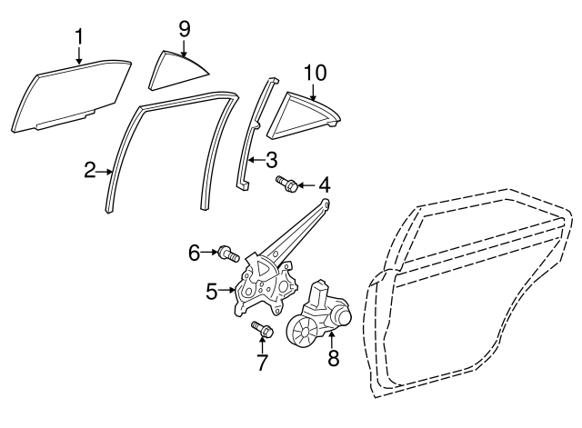 68188-06070 - Weatherstrip 2012-2014 Toyota Camry | Longo Toyota Parts