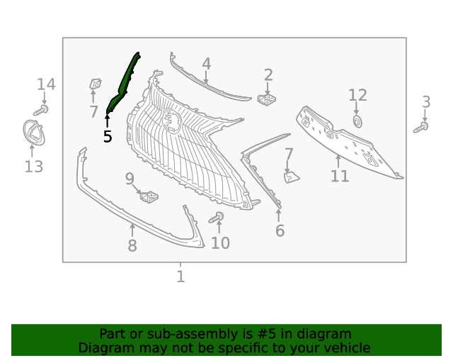 2019-2024 Lexus Side Molding 53123-06080 | OEM Parts Online