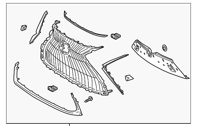 53101-06E70 - Grille Assembly 2019-2024 Lexus | Longo Lexus Parts