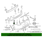 2009-2025 Nissan Bumper Cover Grommet 85099-1EA0A | Parts for Nissans