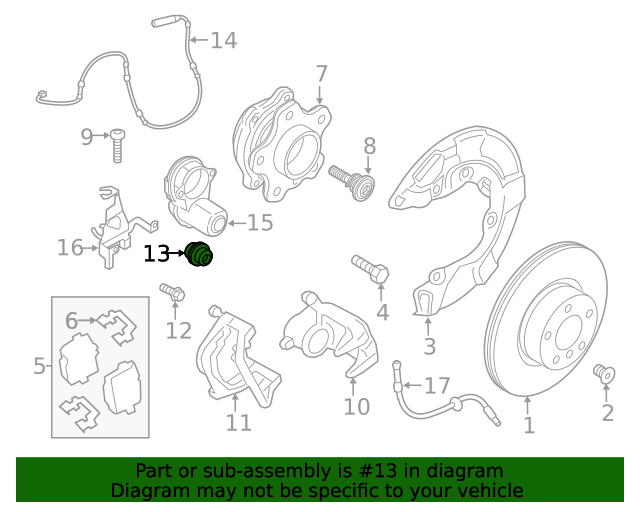 Genuine BMW 34-21-6-854-116 | Disc Brake Caliper Pin Boot | FREE ...