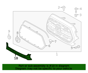 53112-04050 - Grille (Lower) - 2016-2020 Toyota Tacoma | OEM Genuine Parts