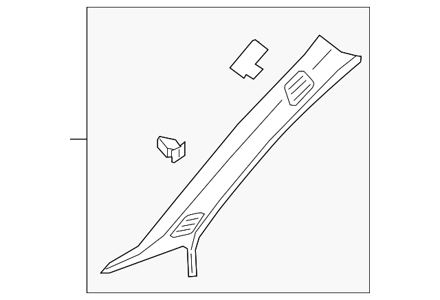 2018-2022 Audi Windshield Pillar Trim 8W6-867-233-C-1RO | Audi USA Parts