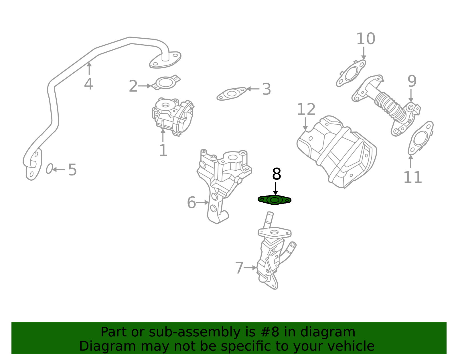 Egr Valve Gasket 14719-5TA2B | Ziegler Nissan of Orland Park