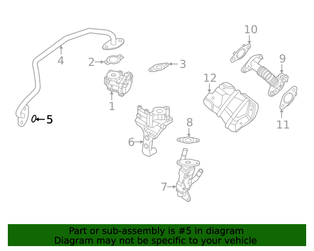 14722-5RF0A - Egr Pipe O-Ring 2020-2024 Nissan Sentra | Nissan Parts ...