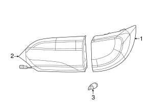 2017-2020 Chrysler Tail Lamp - Driver's Side (LH) 68229027AF ...