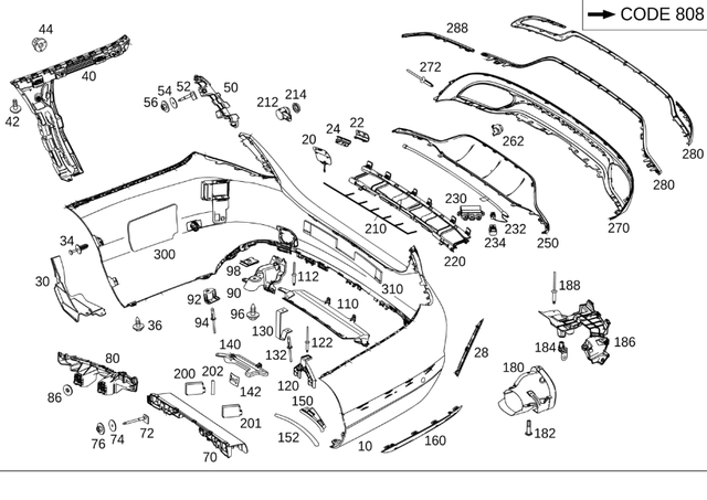 2015-2020 Mercedes-Benz Bracket 205-885-01-00 | Mercedes-Benz Parts