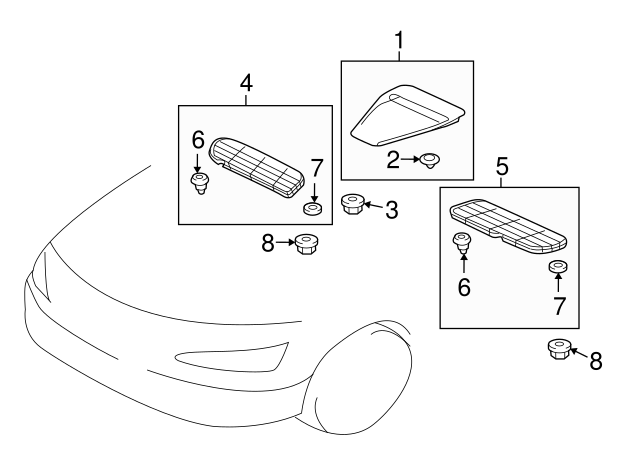 5903A004HE Air Inlet Panel 2010-2015 Mitsubishi Lancer | Mitsubishi ...