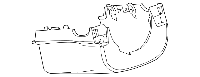 22848371 - Jet Black Instrument Panel Steering Column Lower Trim Cover ...