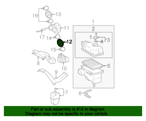17882-AA020 - Engine Air Intake Hose 2004-2006 Lexus RX330 ...
