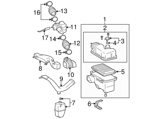 2004-2006 Lexus RX330 PCV Valve Hose 12261-0A050 | AutoNationParts.com