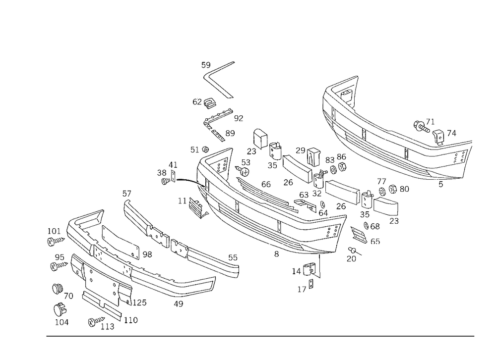 124-885-14-21 - Rail 1966-1993 Mercedes-Benz | Mercedes-Benz USA Parts