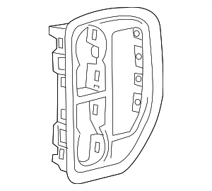 2019-2025 GM Black Driver Side Instrument Panel Air Outlet Bezel ...