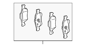 Genuine OEM Brake Pads | 000-421-96-01 | Fits Select 2006-2018 Mercedes ...