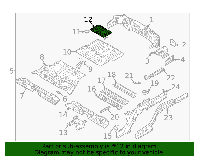65795-T6000 - Battery Tray 2021-2024 Genesis GV80 | AutoNation Parts