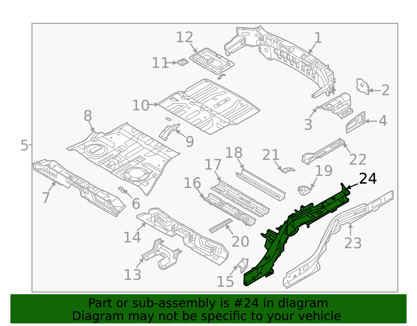 Hyundai - 65710-T6550 - Inner Rail - 2025 Genesis GV80 | OEM Hyundai ...