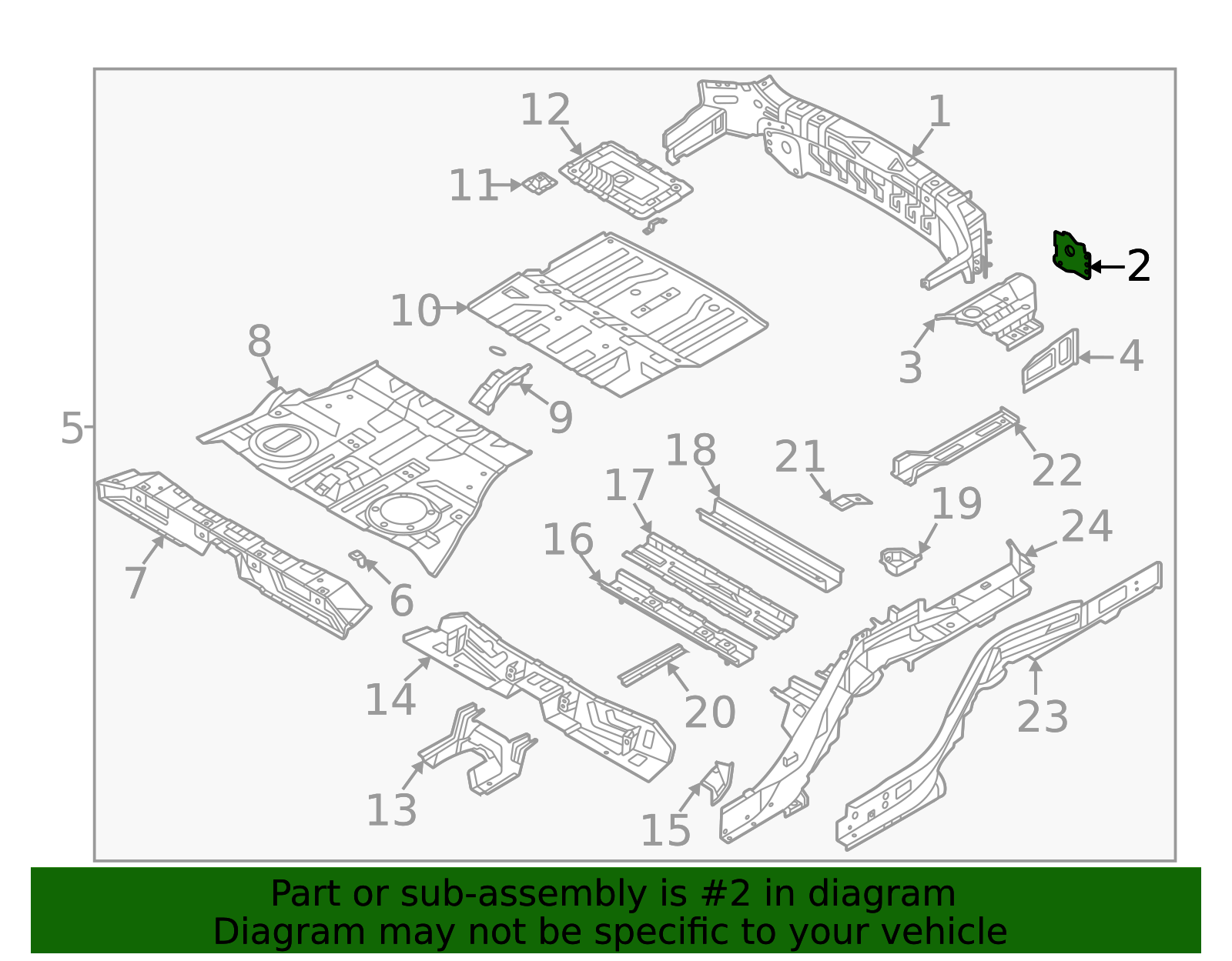 2021-2025 Genesis GV80 Mount Plate 65718-T6000 | World OEM Parts Hyundai