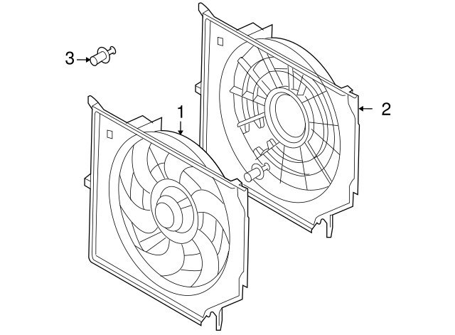 17-42-7-542-912 - Fan Assembly 600W - 2003-2008 BMW Z4 | BMWPartsHub