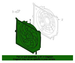 17-42-7-542-912 - Fan Assembly 600W - 2003-2008 BMW Z4 | BMWPartsHub