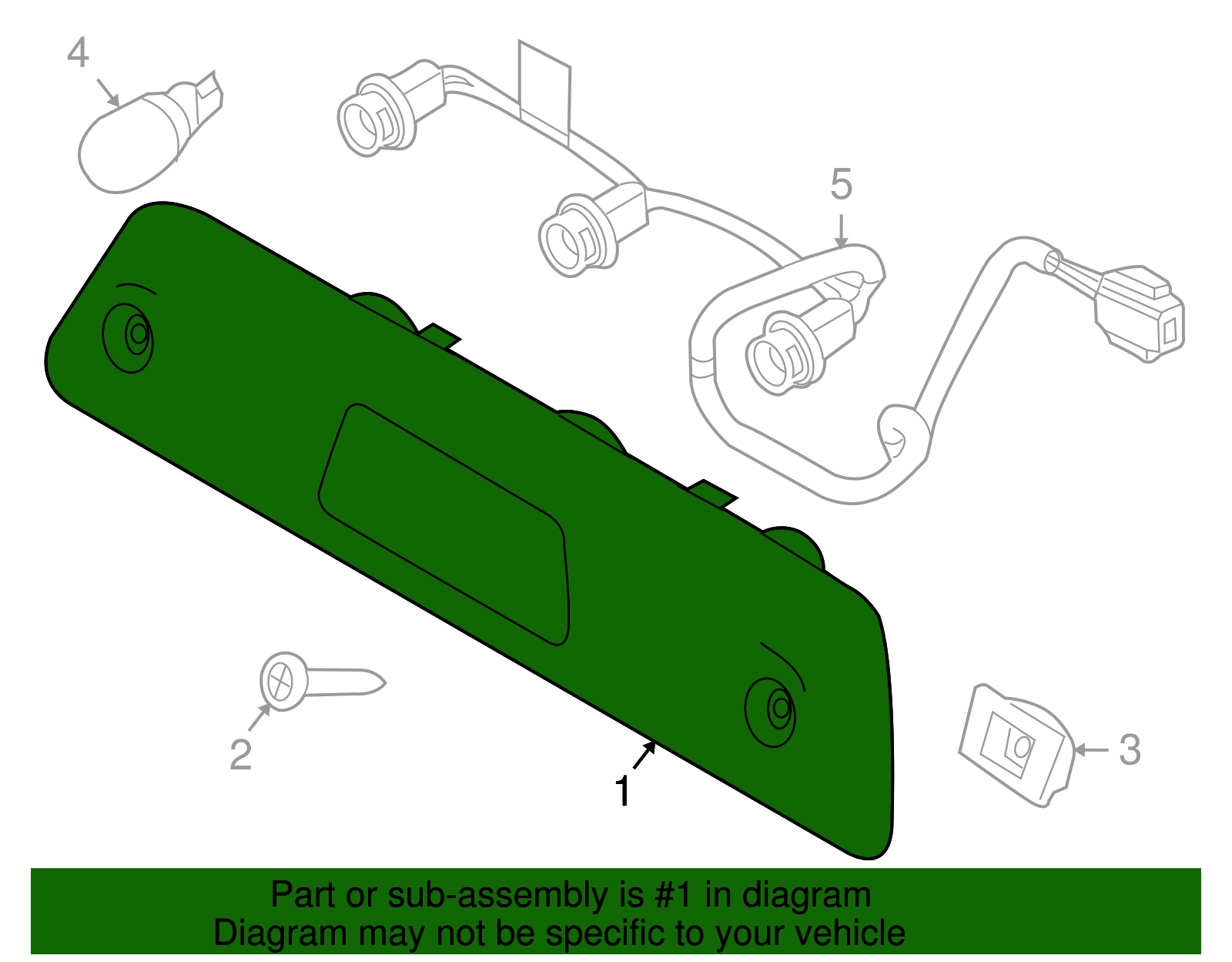 AL3Z-13A613-G - High Mount Lamp 2010-2014 Ford F-150 | Big 3 Auto Parts