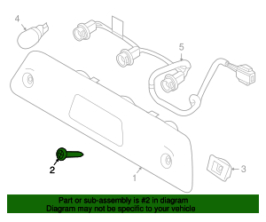 2009-2012 Ford F-150 High Mount Lamp Screw W713620-S900 | OEM Parts Online