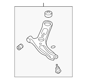 Genuine Lower Control Arm for 2011-2017 Hyundai | Part# 54501-2V000 ...
