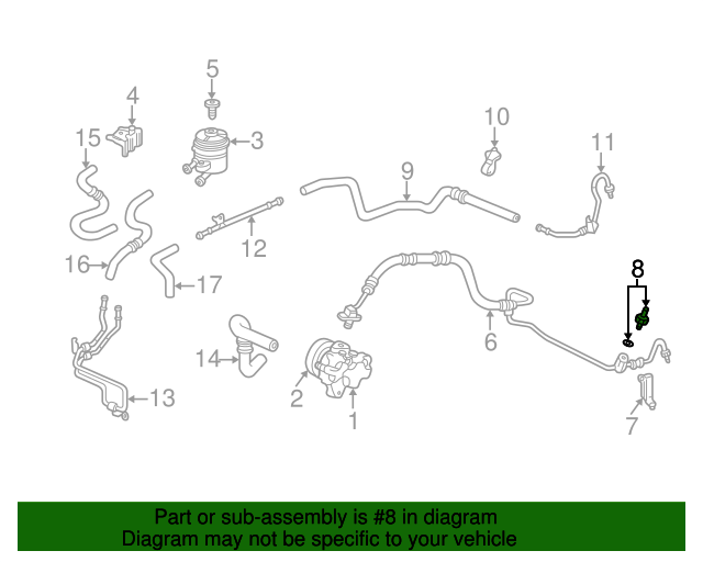 2002-2012 Acura Switch Assembly, Power Steering Pressure 56490-PNA-003 ...