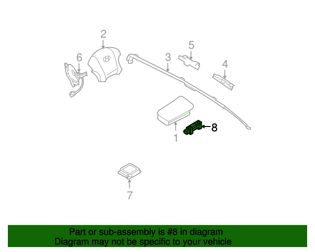 95930-2E000 - Impact Sensor - 2005-2009 Hyundai | World OEM Parts Hyundai