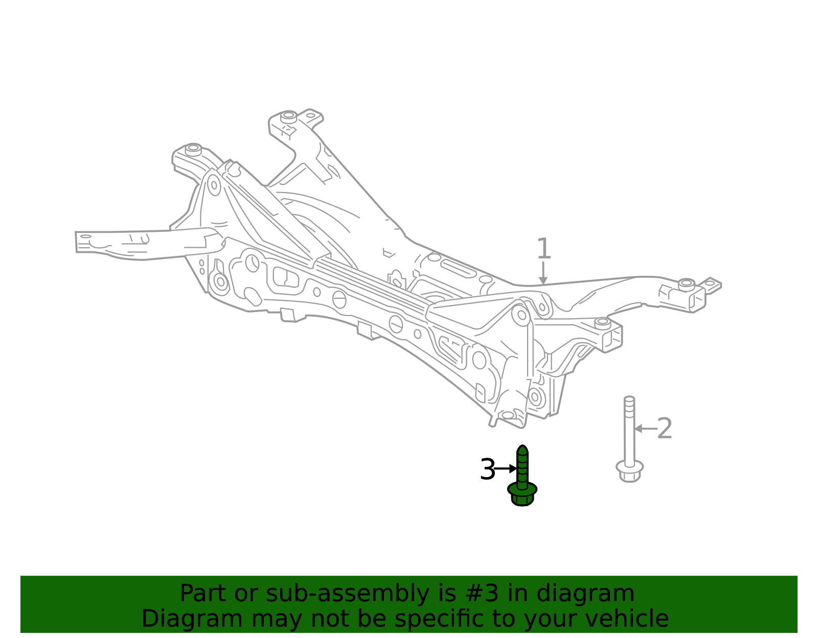 90183-T20-A00 - 2022-2025 Honda Civic - Suspension Cross-Member Lower ...