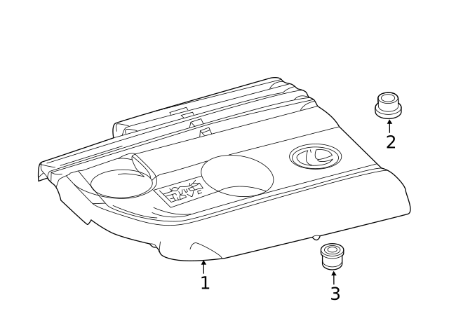 12601-24021 - Engine Cover 2019-2024 Lexus | Lexus Parts Outlet