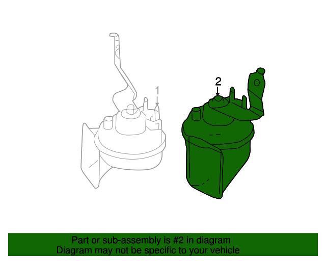 000-542-88-04 - High Note Horn 2020 Mercedes-Benz | Mercedes-Benz USA Parts