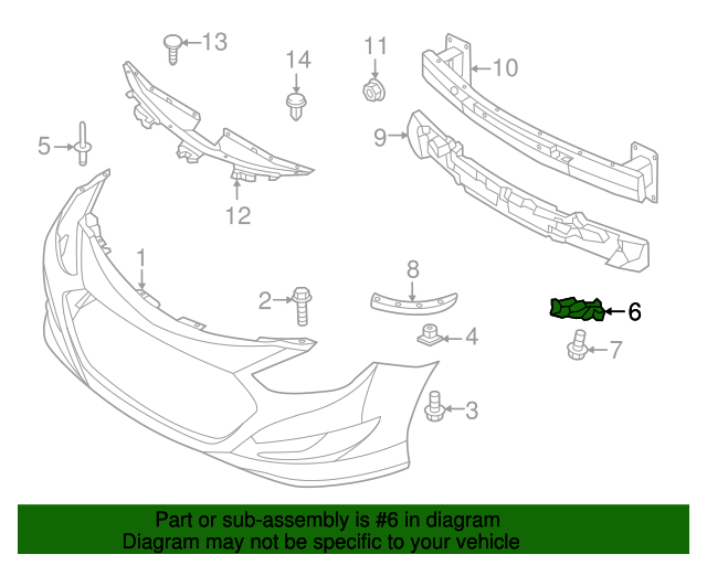 86513-3S000 - Side Retainer - 2011-2015 Hyundai Sonata | World OEM ...