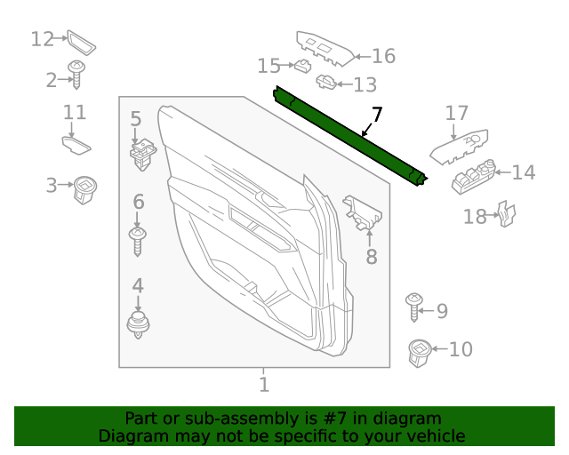 2017-2021 Mazda CX-5 Belt Weather-Strip KB7W-58-821B | OEM Parts Online