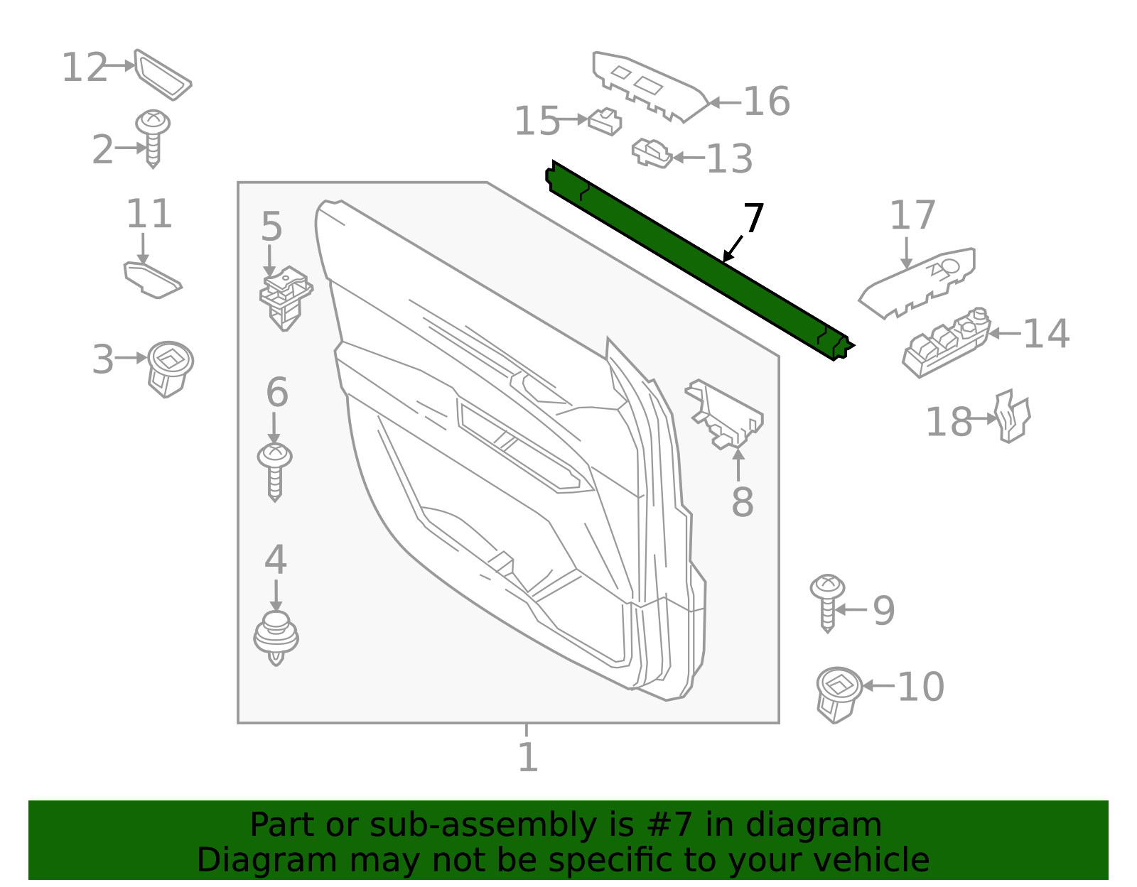 KB7W-59-821B - Belt Weather-Strip - 2017-2020 Mazda CX-5 | Mazda Parts ...
