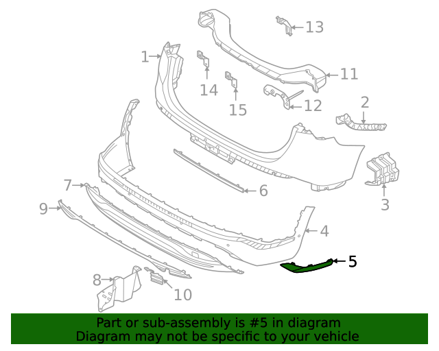 2021-2023 Hyundai Santa Fe Outer Molding 86695-S1600 | World OEM Parts ...