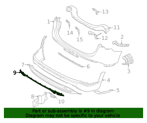 2021-2023 Hyundai Santa Fe Bumper Trim 86696-S1500 | OEM Parts Online