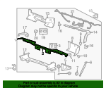 2007-2014 GM Rear Bumper Impact Bar 20899965 | GMPartsDirect.com
