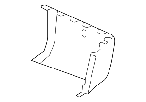 Genuine OEM Primed Passenger Side Rear Bumper Impact Bar End Cap Part ...