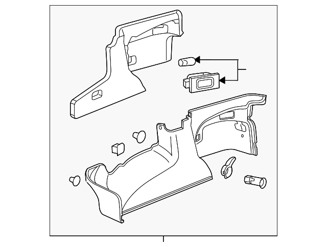 23214517 - Jet Black Passenger Side Rear Compartment Side Trim 2014 ...