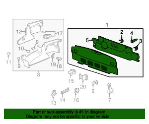 2014-2019 Chevrolet Corvette Jet Black Rear End Trim Finish Panel ...