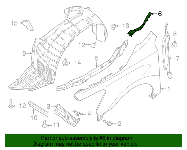 2013-2015 Nissan Altima Cover 66894-3TA0A | QuirkParts