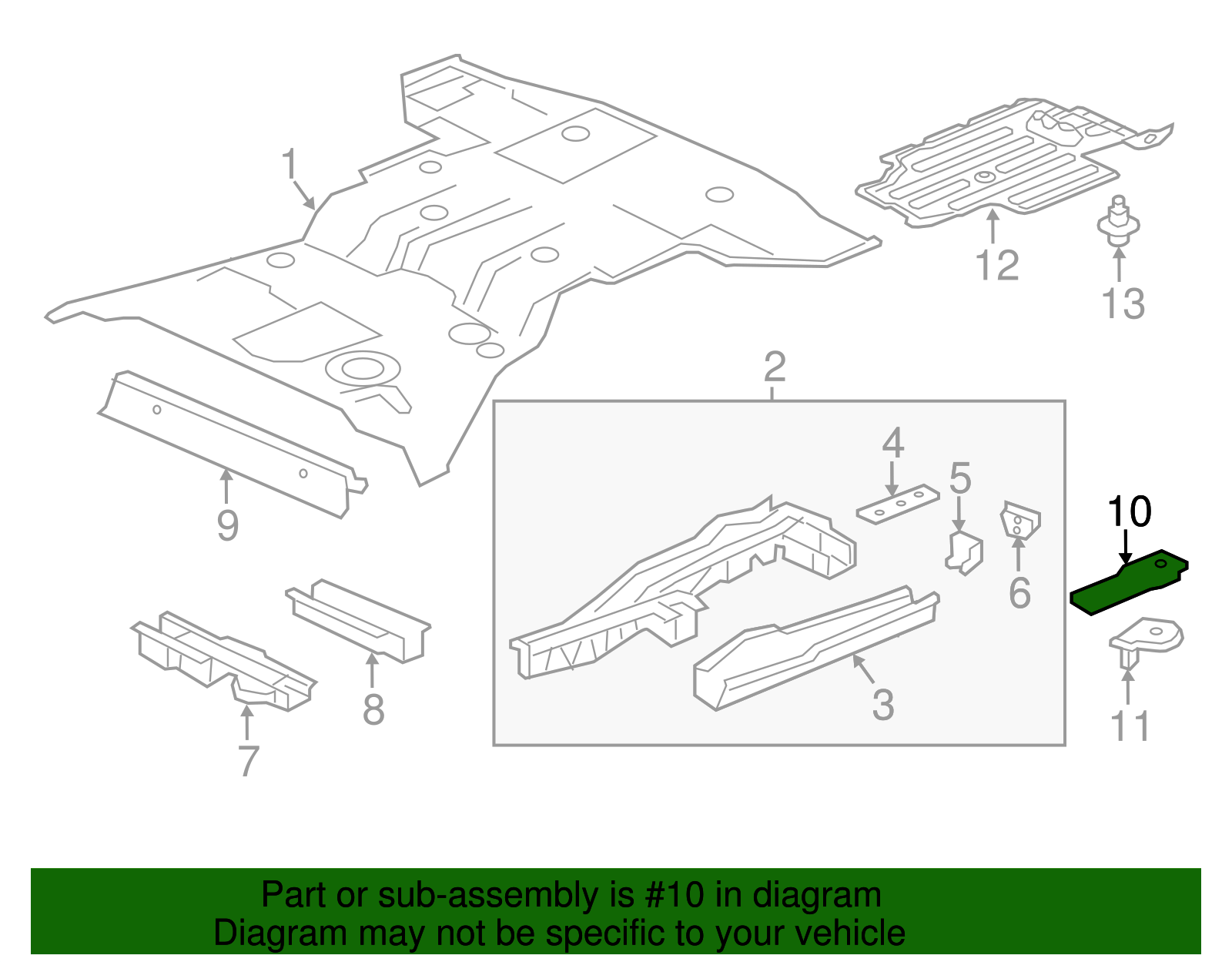 2014-2020 Acura MDX Spare Support 65811-TZ5-A00ZZ | Acura Parts World