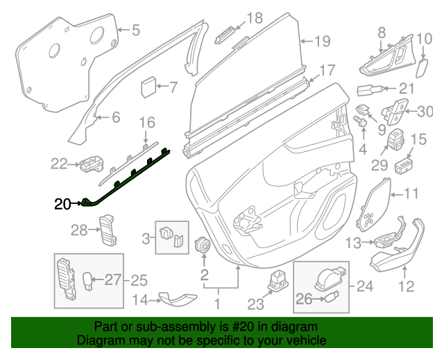 4G0-919-178-A - Light Bar 2012-2018 Audi | Audi OEM Parts